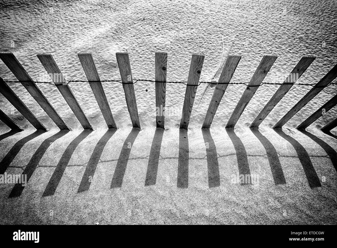 Sandy beach summer atlantic Black and White Stock Photos & Images - Alamy