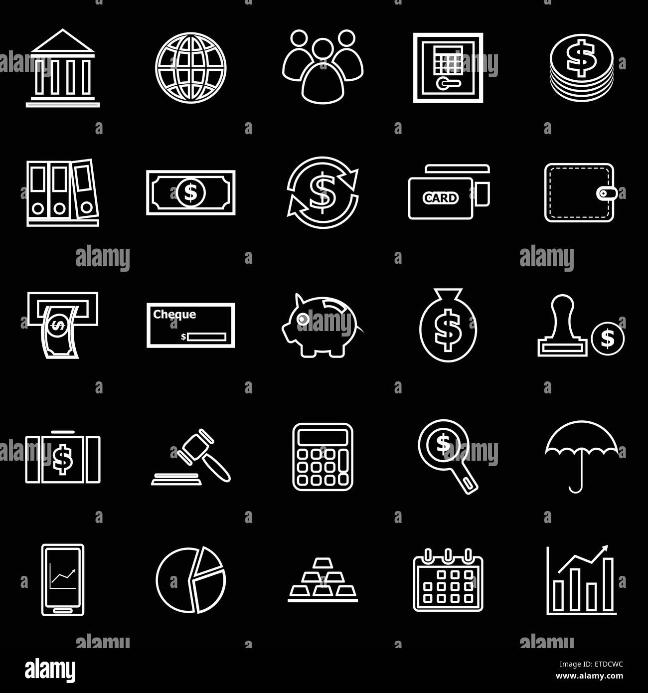 Trading on stock exchange line Stock Vector Images - Alamy