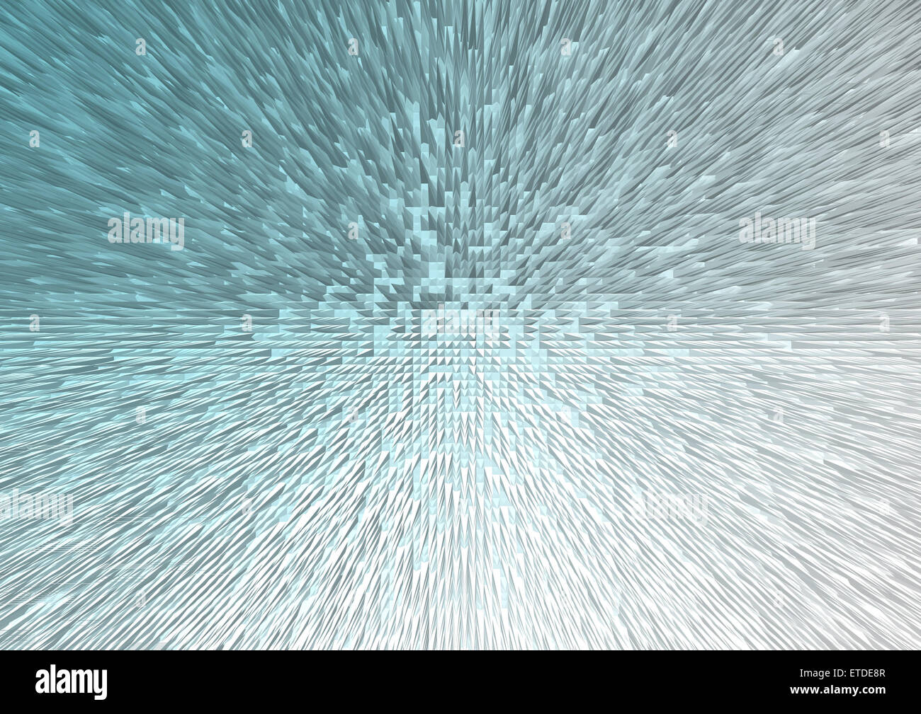 turquoise green gradient pyramid extrude abstract background Stock ...