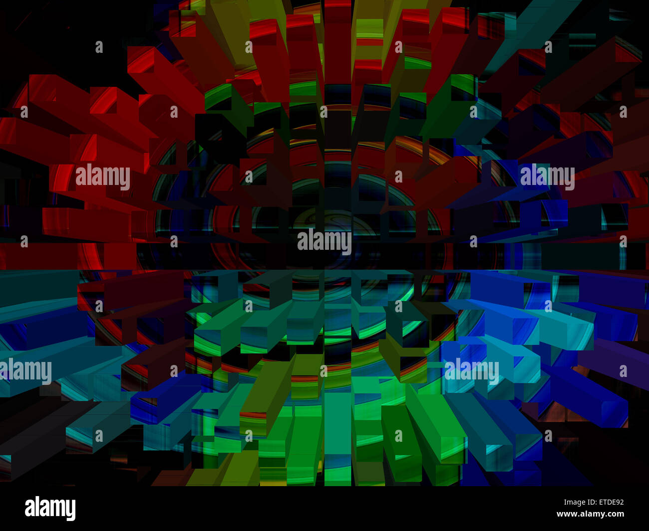 Colorful twirling extrude abstract background Stock Photo - Alamy