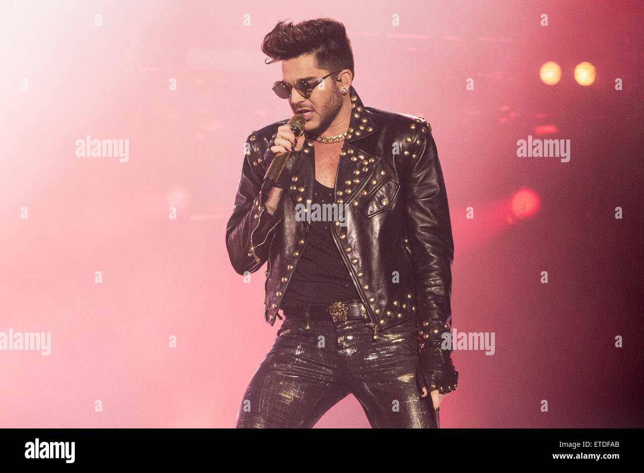 British rock legends Queen and Adam Lambert perform at the Barclaycard ...