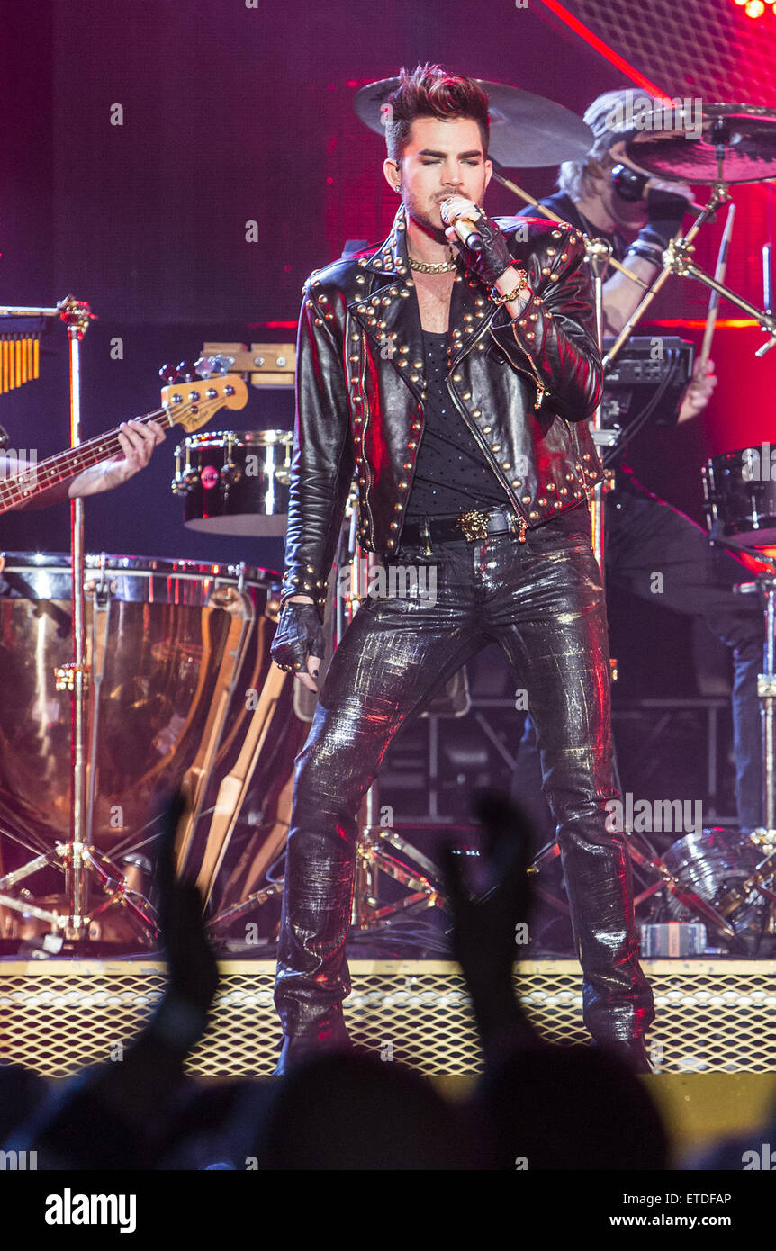 British rock legends Queen and Adam Lambert perform at the Barclaycard ...