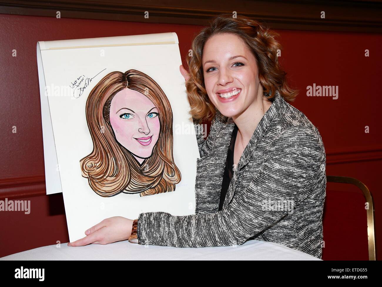 The unveiling of Tony award winner Jessie Mueller's portrait, held at ...
