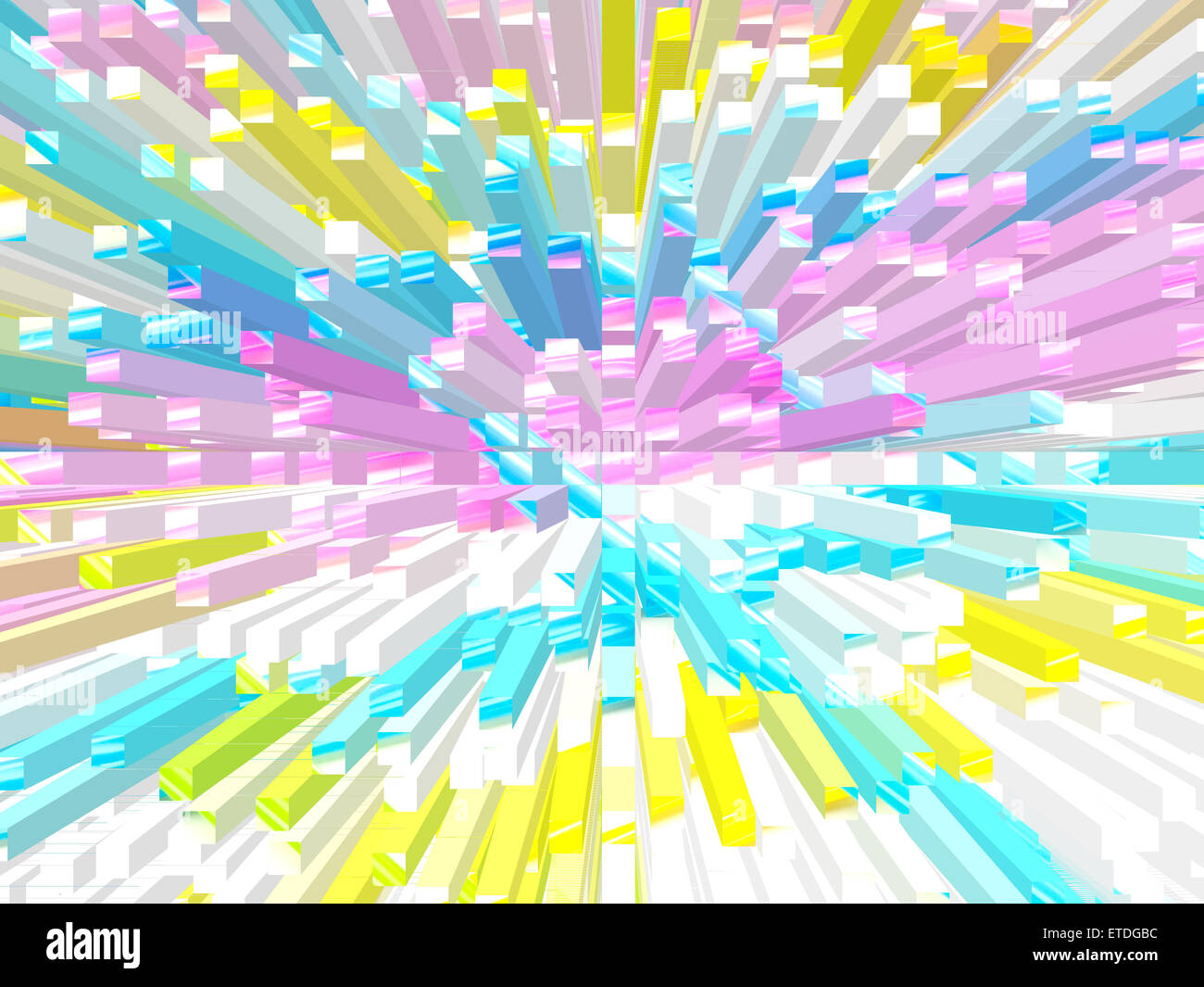 Colorful abstract extrude background Stock Photo - Alamy