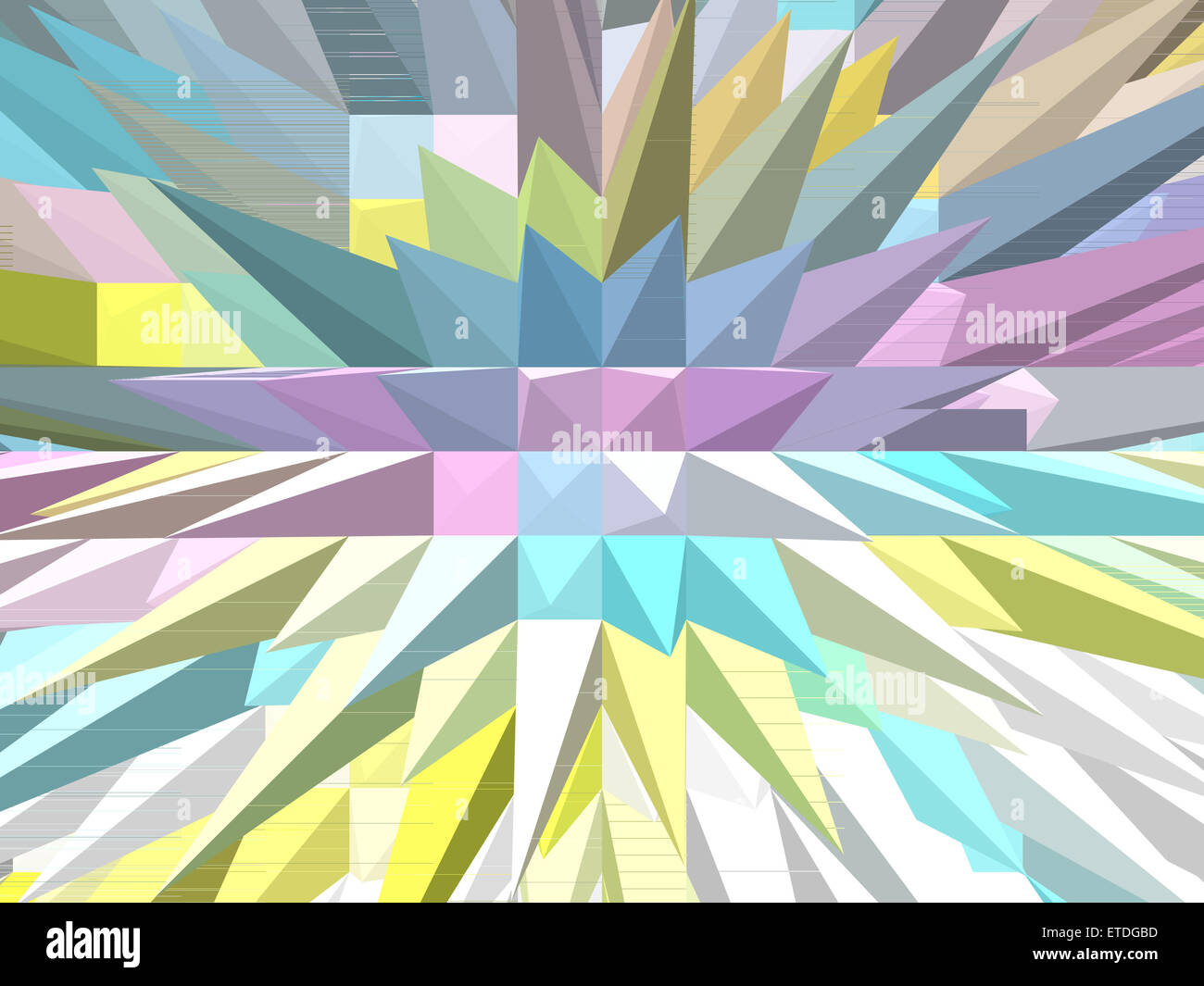 Colorful pyramid extrude background Stock Photo - Alamy