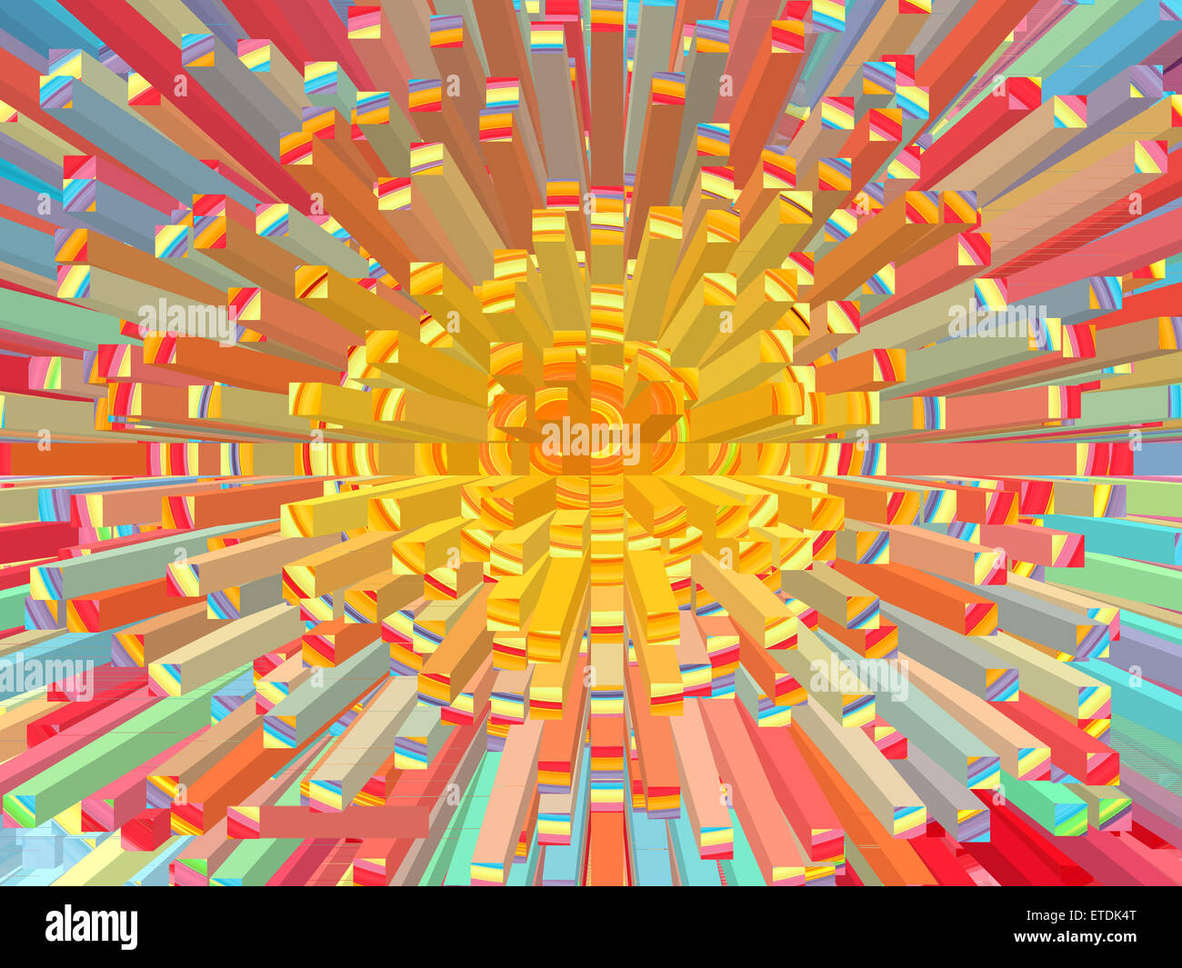 Colorful twirling extrude abstract background Stock Photo - Alamy