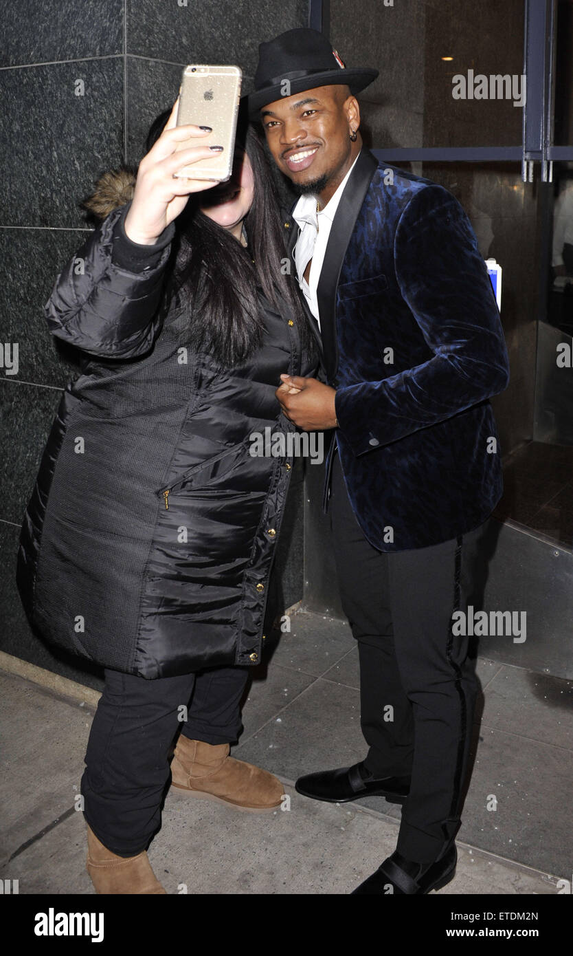 Celebrities leave WWHL (Watch What Happens Live) Featuring: Ne-Yo Where ...