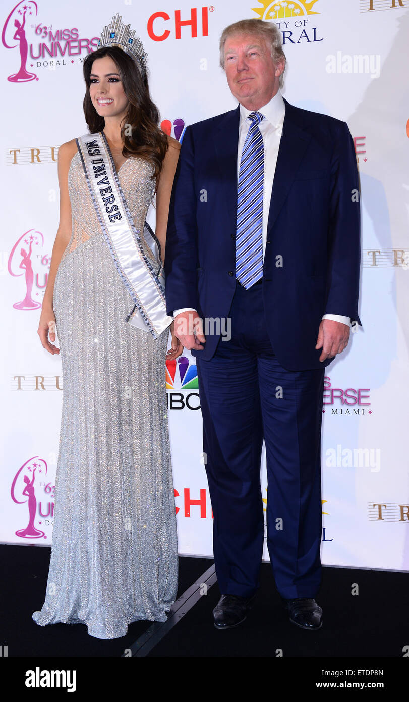 63rd Annual Miss Universe Pageant held at Trump National Doral Miami ...