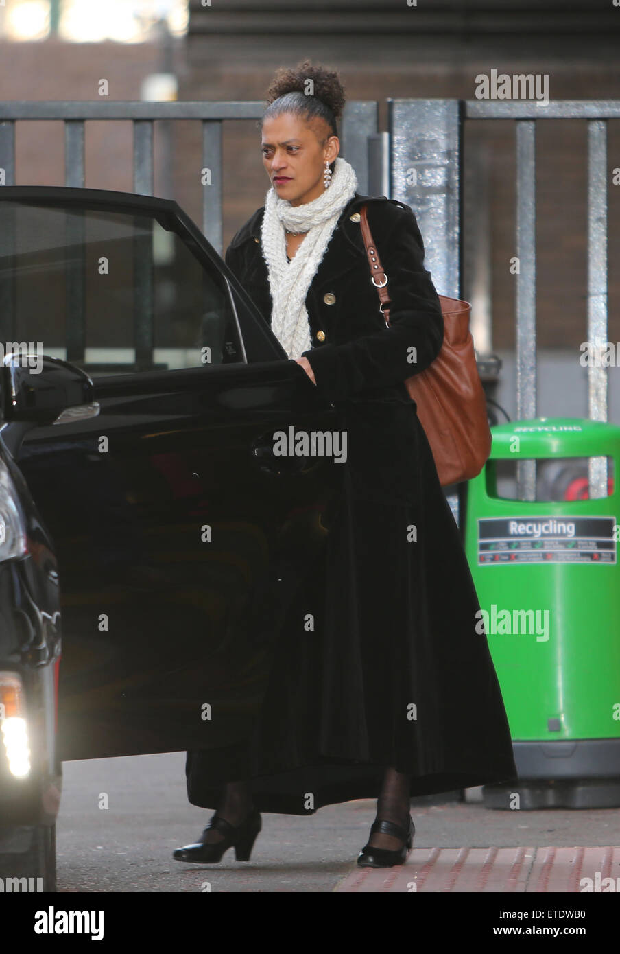 Cathy Tyson outside ITV Studios Featuring: Cathy Tyson Where: London ...