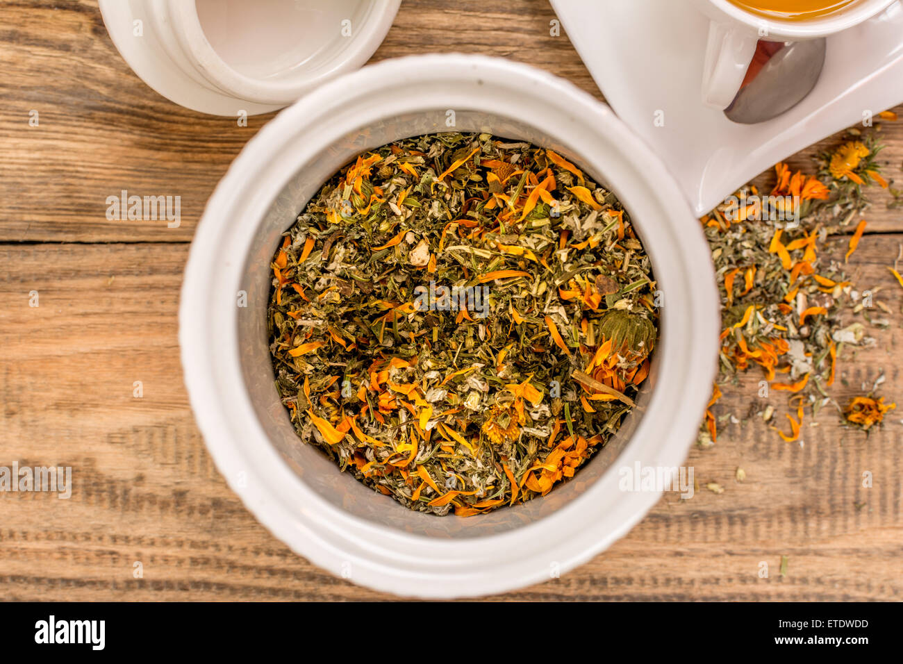 Cup healthy herbal tea hi-res stock photography and images - Alamy