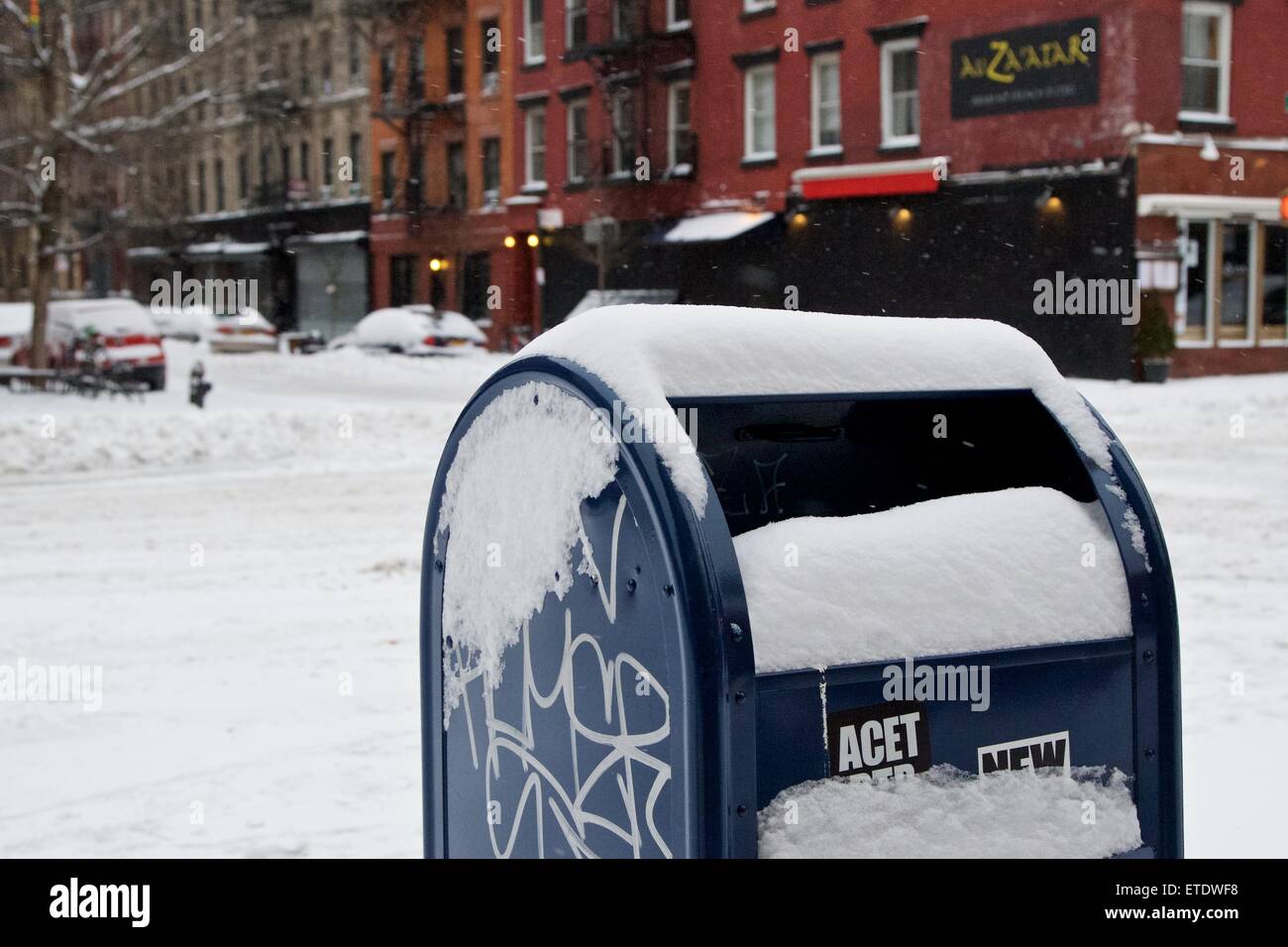 Winter Storm Juno aftermath in New York City Featuring: Atmosphere ...