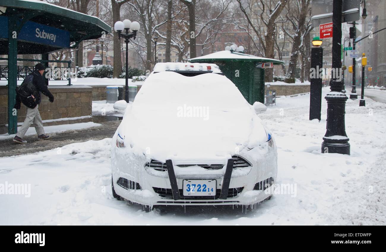 Winter Storm Juno aftermath in New York City Featuring: Atmosphere ...