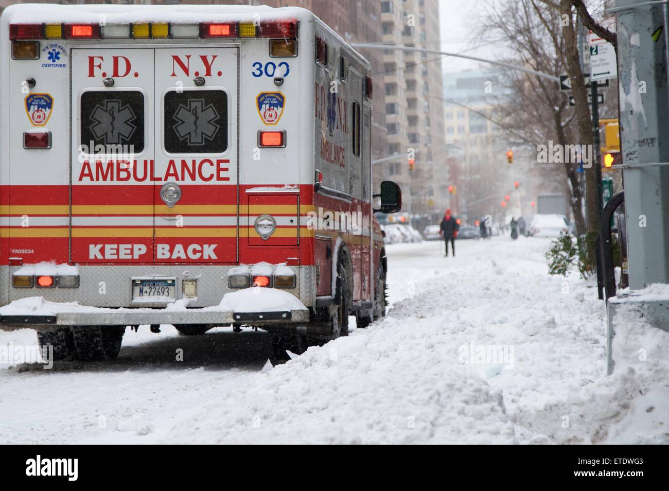 Winter Storm Juno aftermath in New York City Featuring: Atmosphere ...
