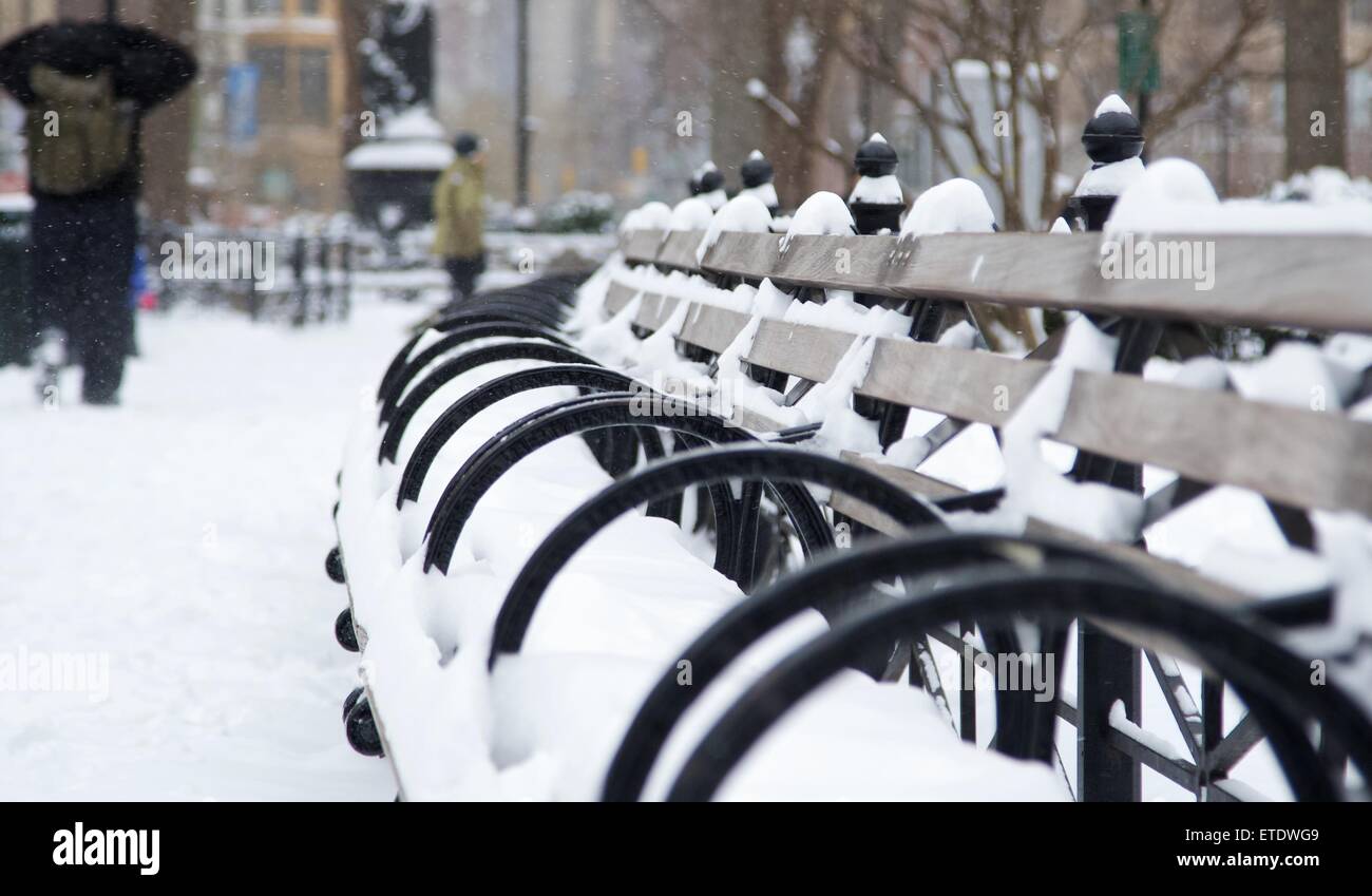 Winter Storm Juno aftermath in New York City Featuring: Atmosphere ...