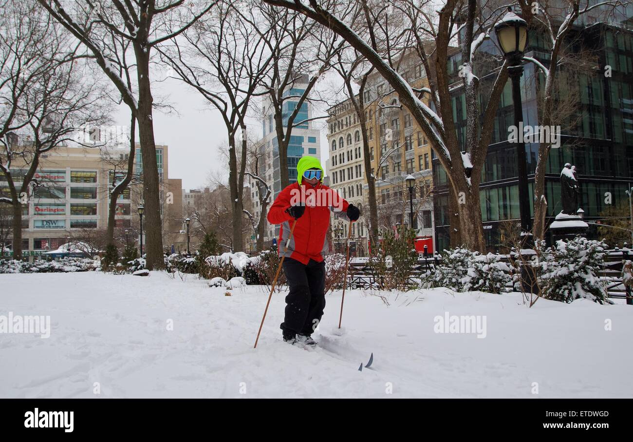 Winter Storm Juno aftermath in New York City Featuring: Atmosphere ...