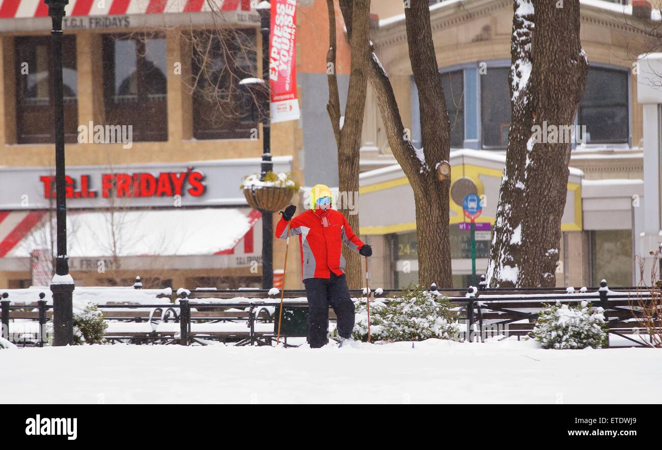 Winter Storm Juno aftermath in New York City Featuring: Atmosphere ...