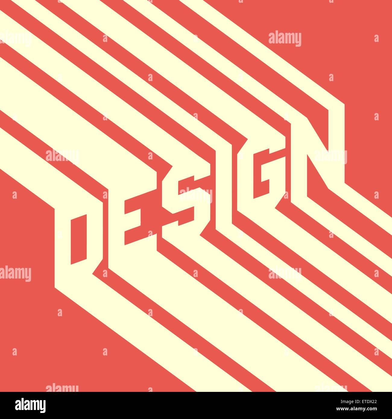 The word "design". Vector background. Wallpaper, web banner or design ...