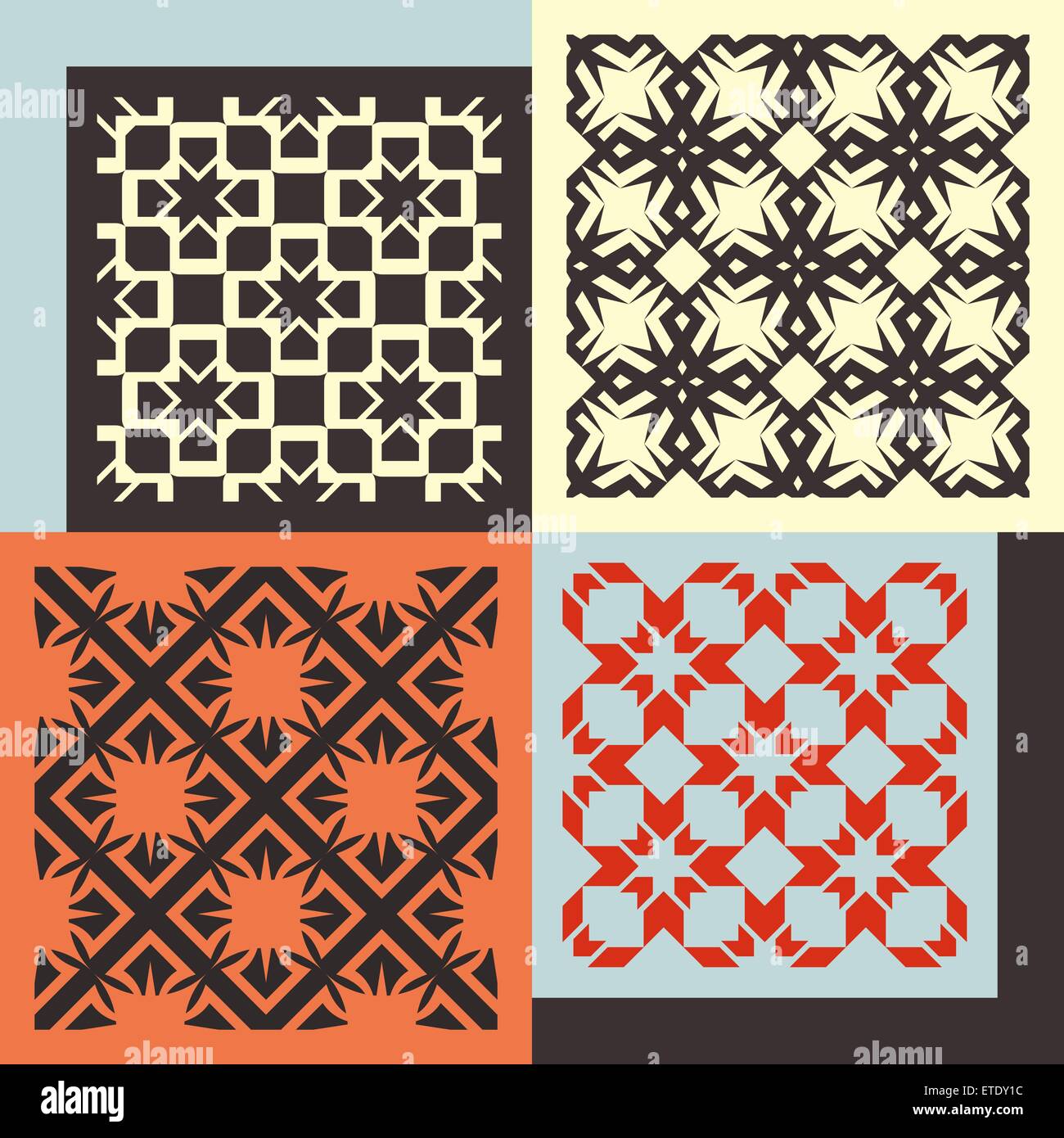 Textile print patterns Stock Vector Images - Alamy