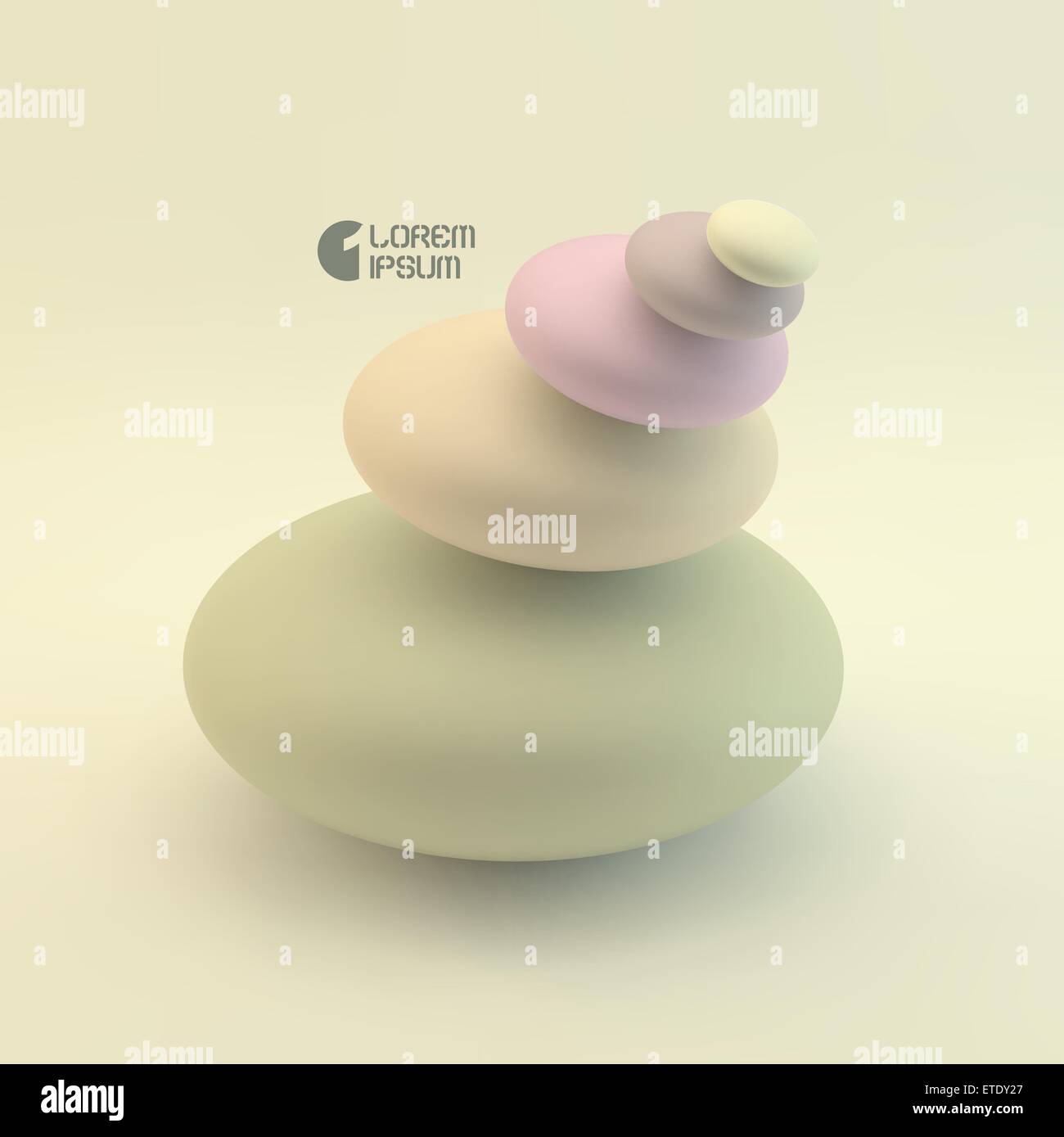 Relax background spa stones Stock Vector Images - Alamy