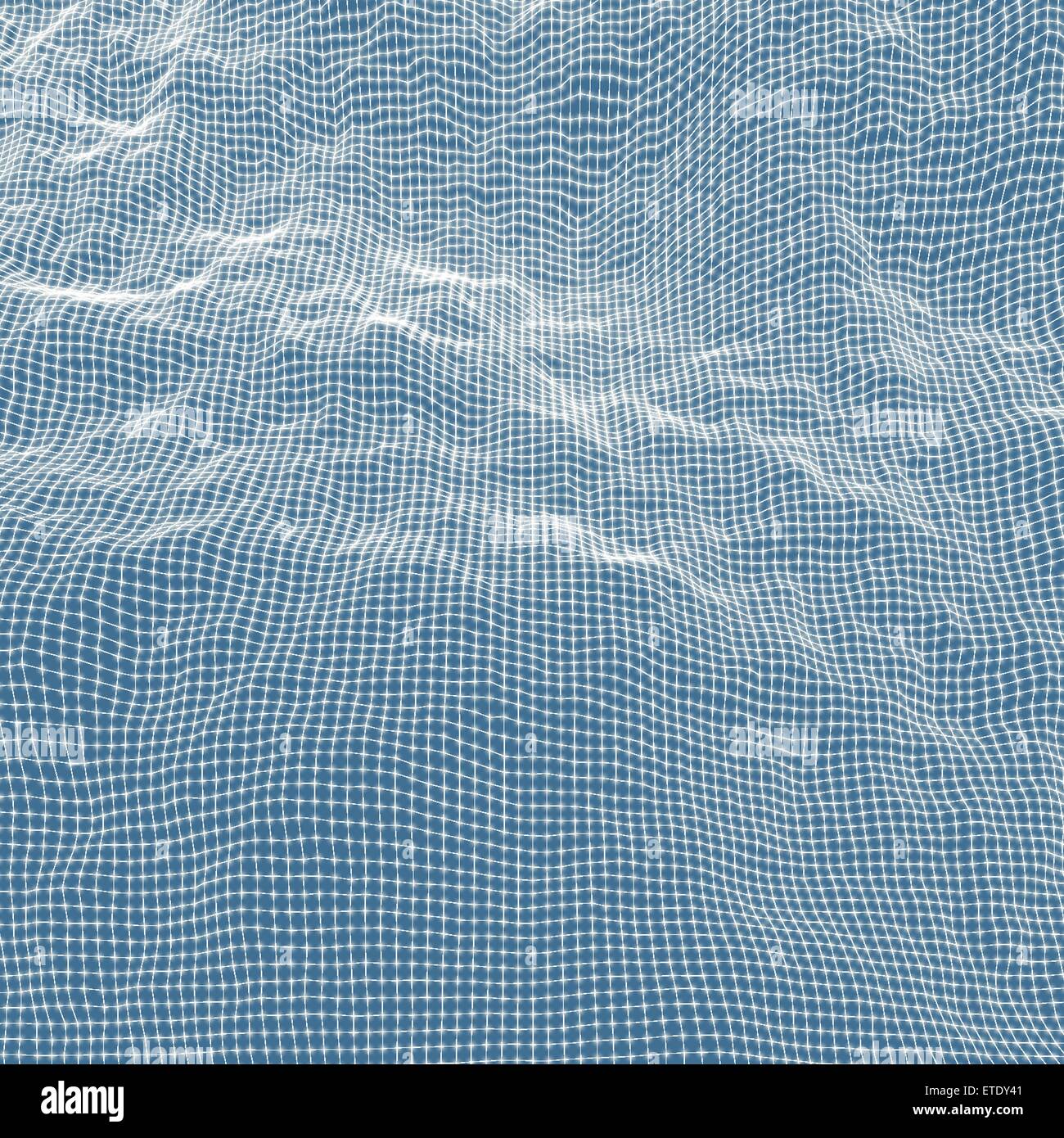 Abstract grid background. Water surface. Vector illustration. Can be ...