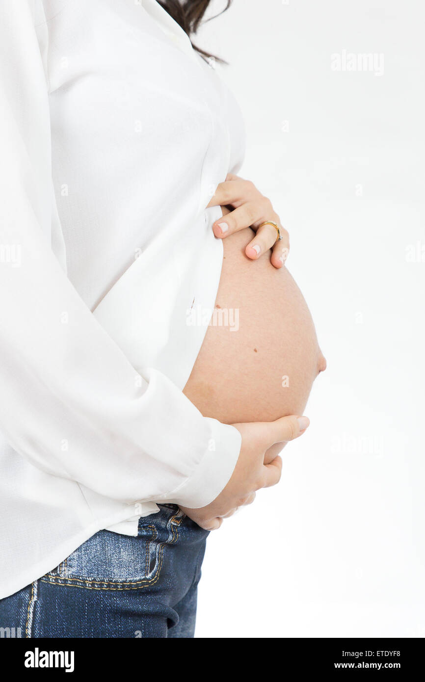 the sweet expectation of a pregnant Stock Photo - Alamy