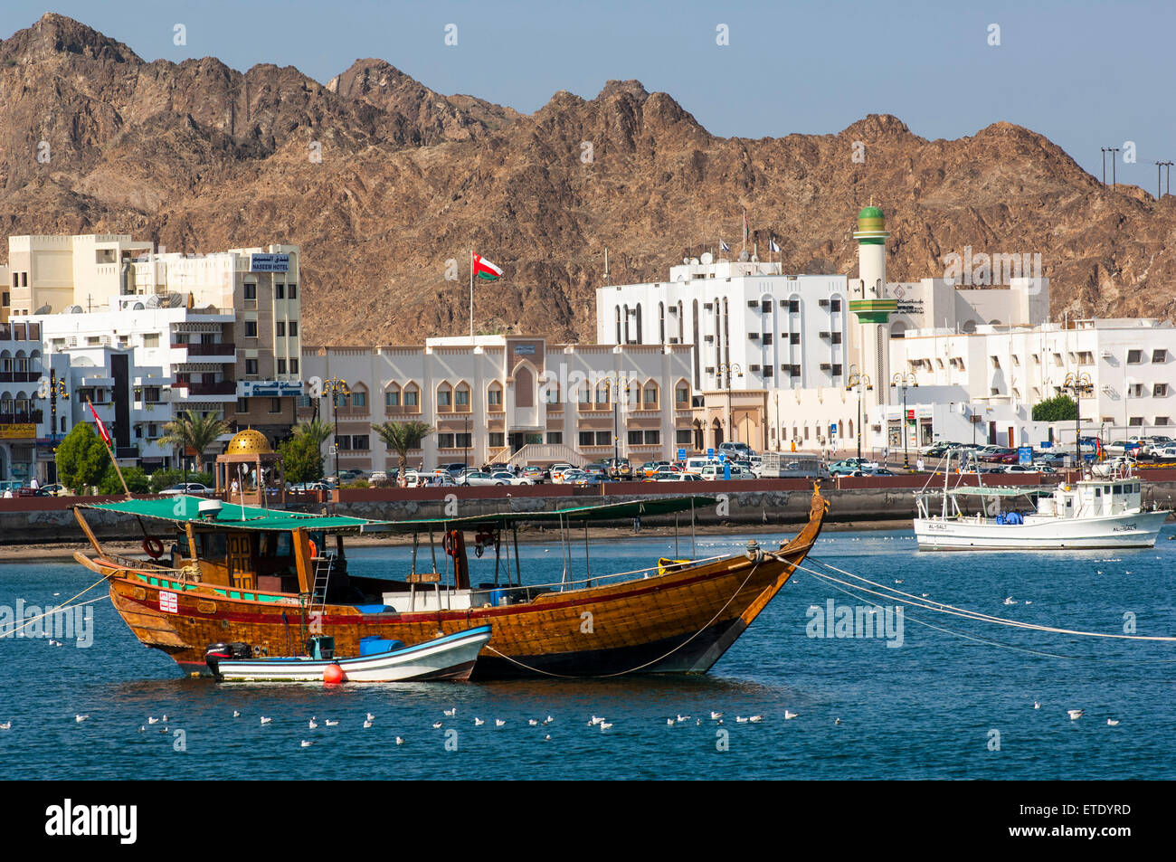 Oman wooden boat muscat hi-res stock photography and images - Alamy