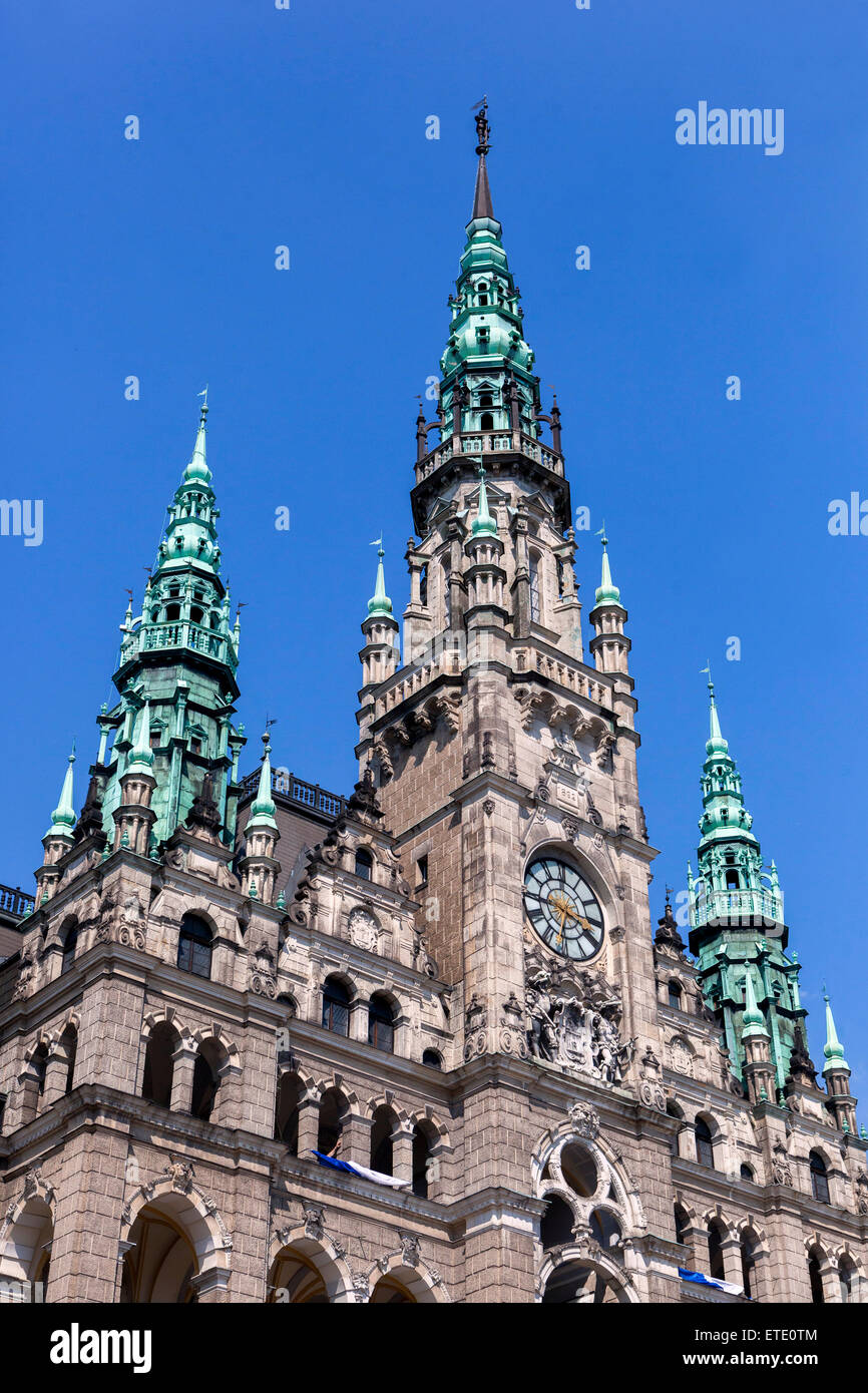 Liberec City Hall Tower, Czech Republic Stock Photo - Alamy