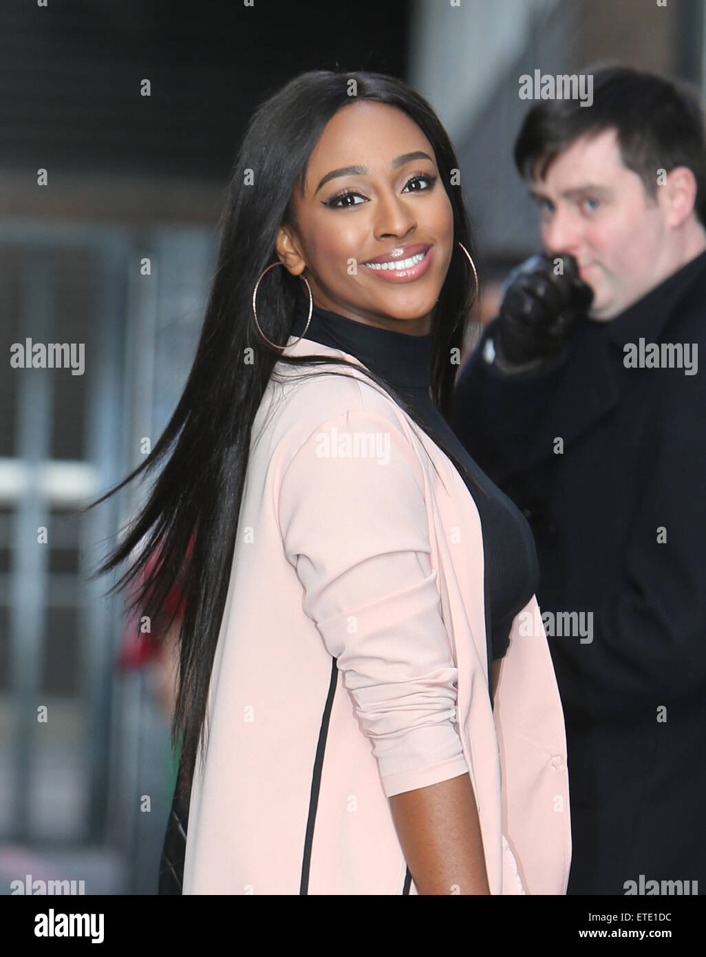 Alexandra Burke outside the ITV Studios Featuring: Alexandra Burke ...