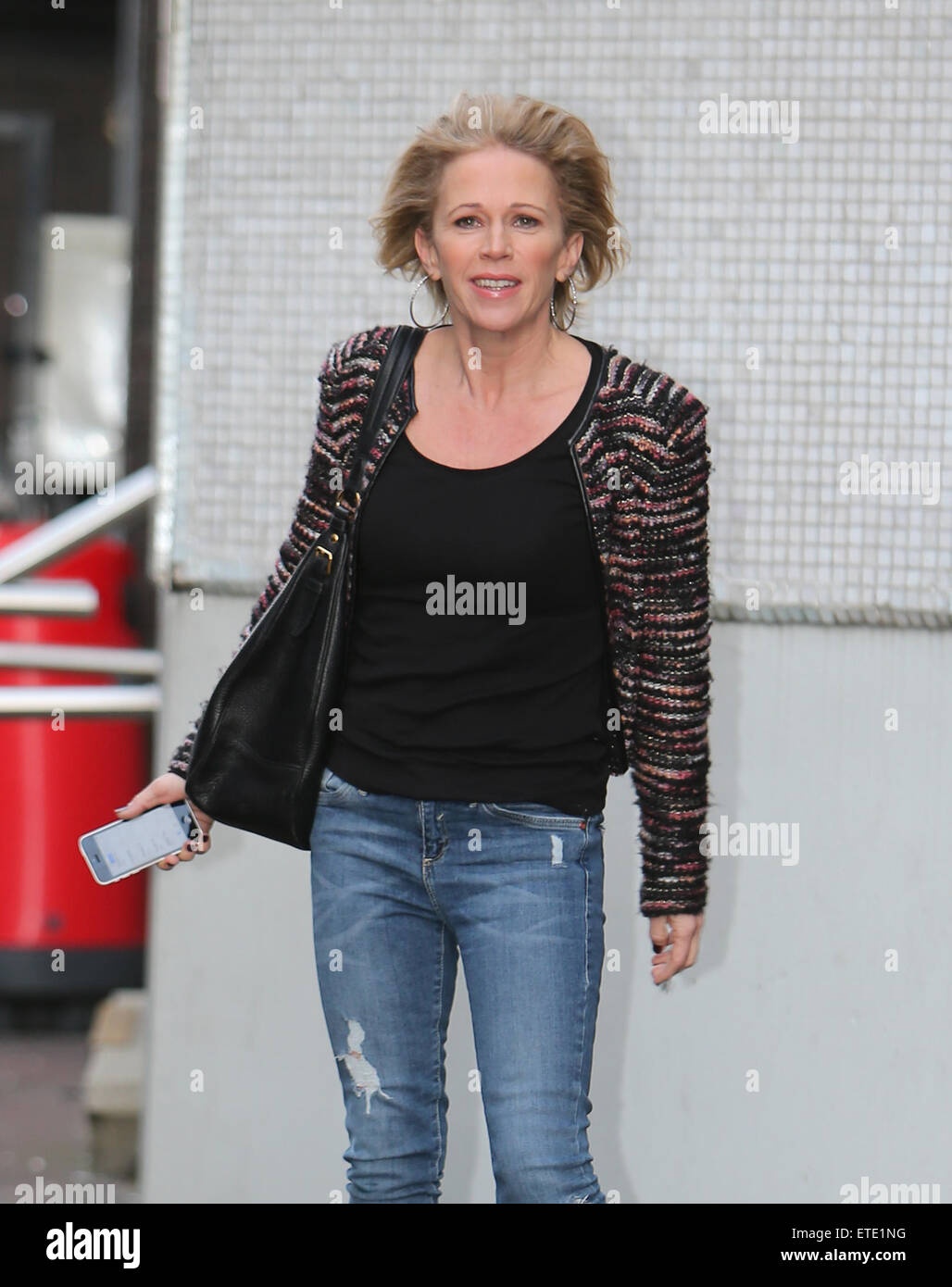 Lucy Benjamin outside the ITV Studios Featuring: Lucy Benjamin Where ...