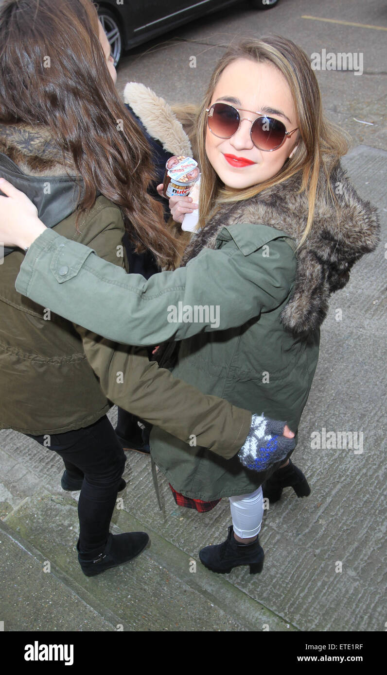 Lauren Platt and Stevi Richie arrive at the X Factor tour rehearsals ...
