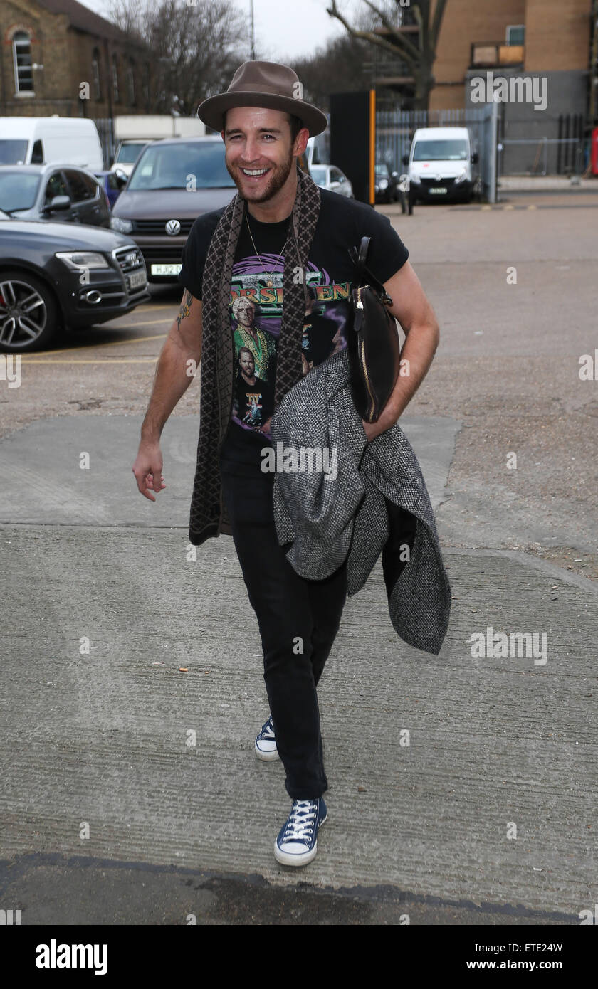 Jay James arrives at a London studio for the X factor tour rehearsals ...