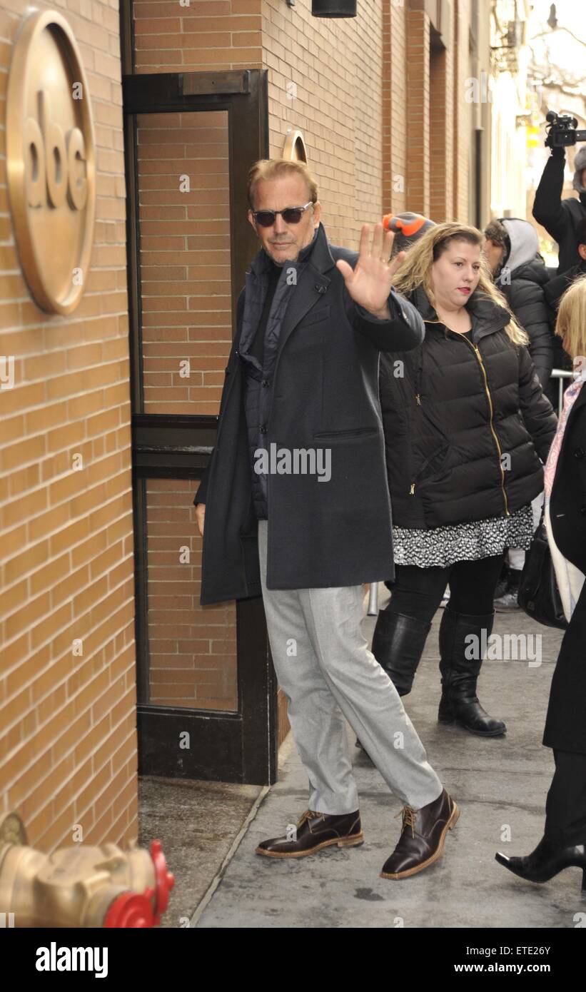 Kevin Costner at the ABC studios Featuring: Kevin Costner Where ...