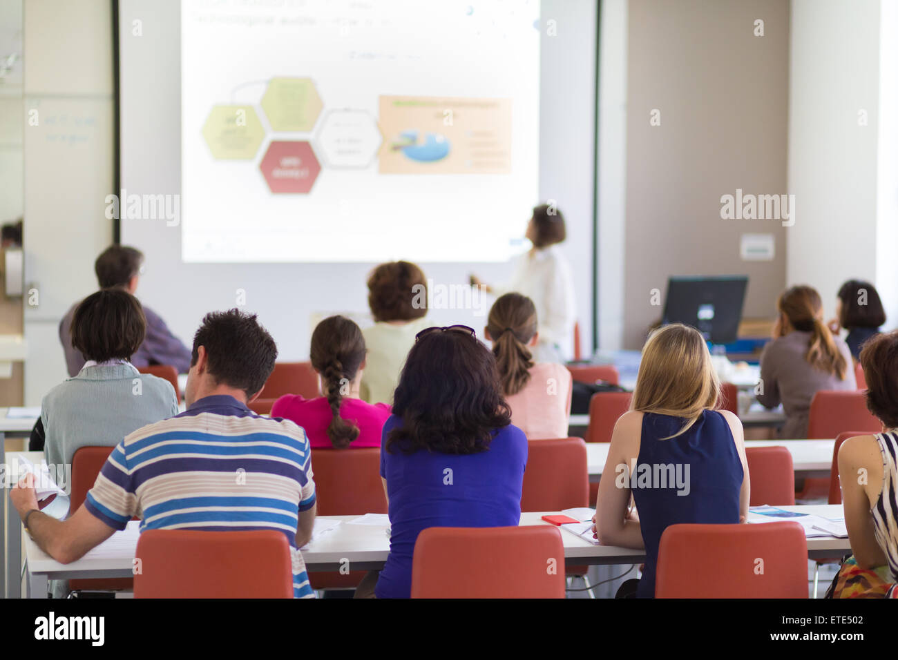 Lecture at university Stock Photo - Alamy