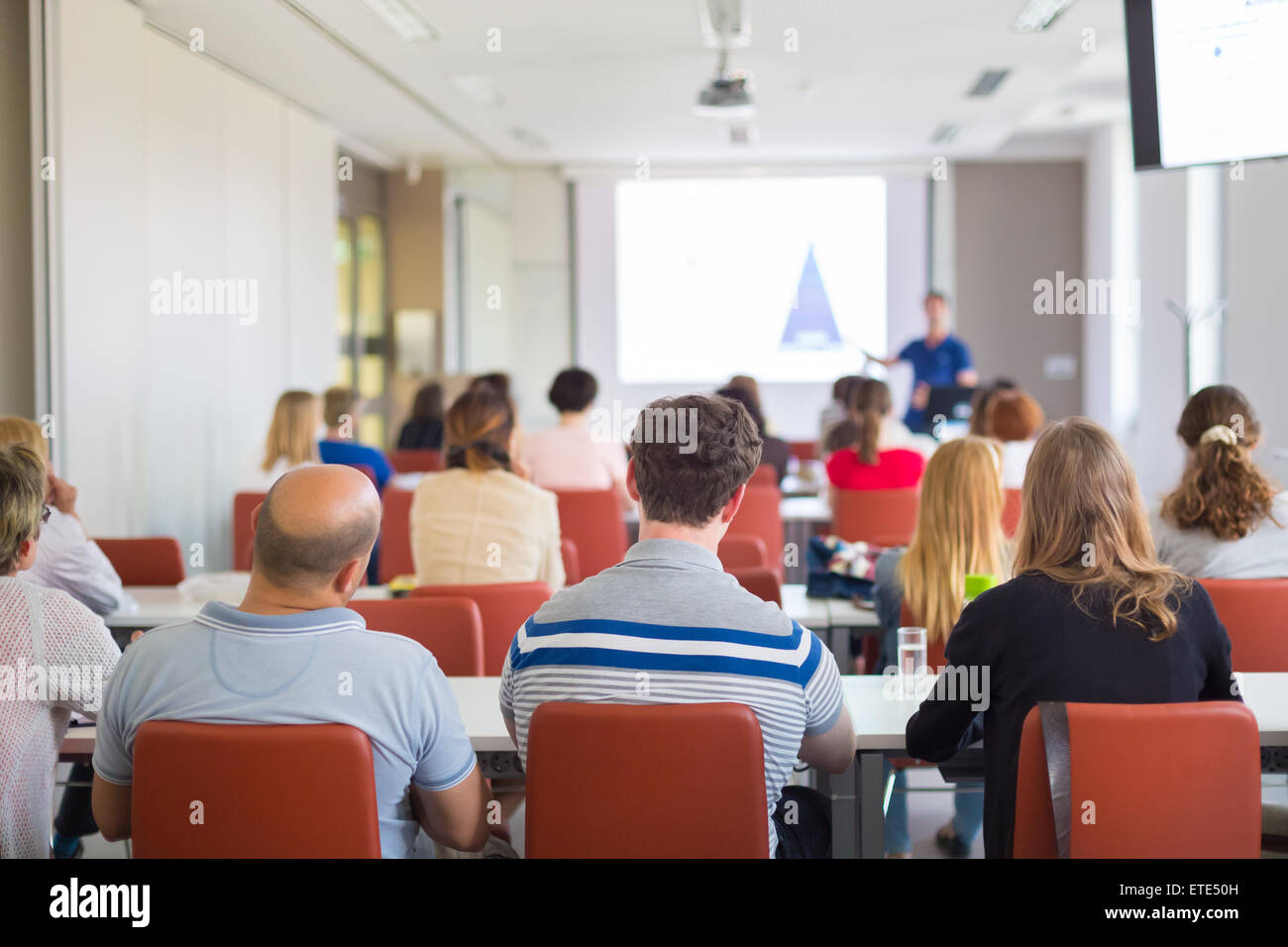 Lecture at university Stock Photo - Alamy