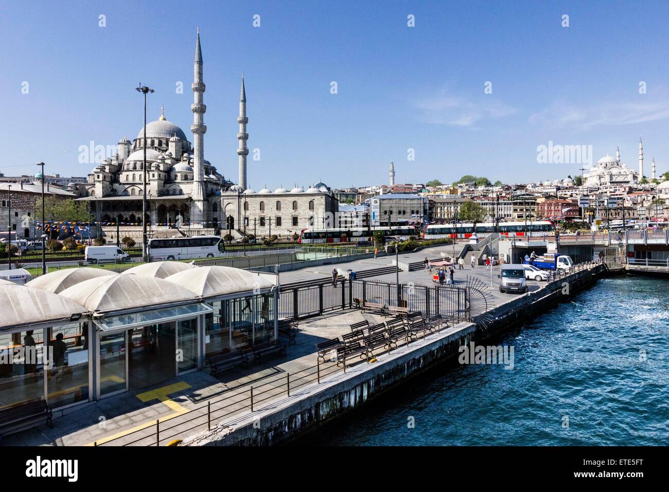 Istanbul is situated either side of the Bosphorus Strait separating ...