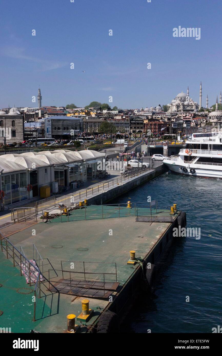 Istanbul is situated either side of the Bosphorus Strait separating ...
