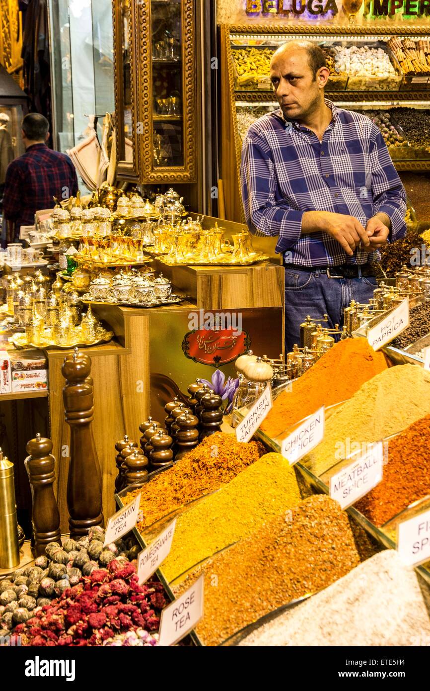 The Spice Bazaar, located in the Eminönü district of Istanbul, Turkey ...
