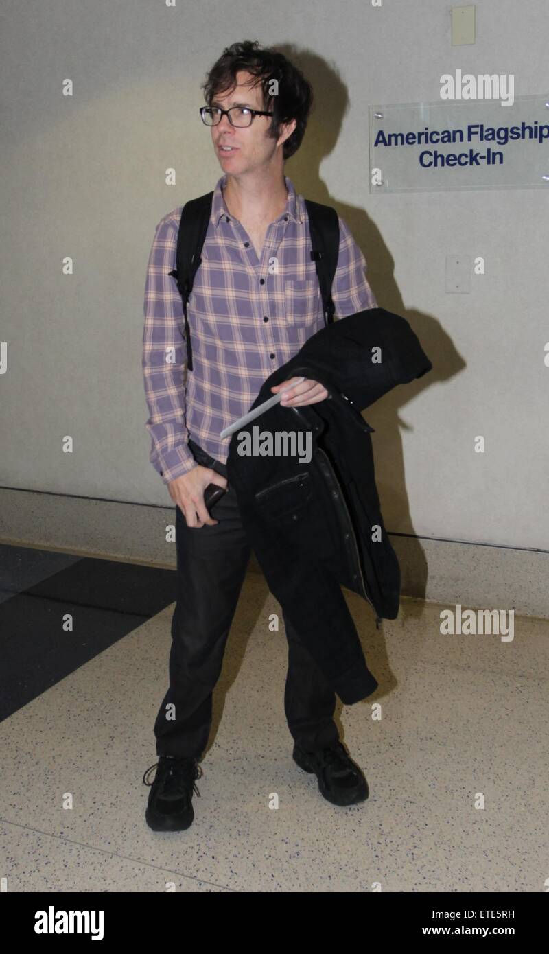 Singer Ben Folds departs from LAX airport in Los Angeles Featuring: Ben ...