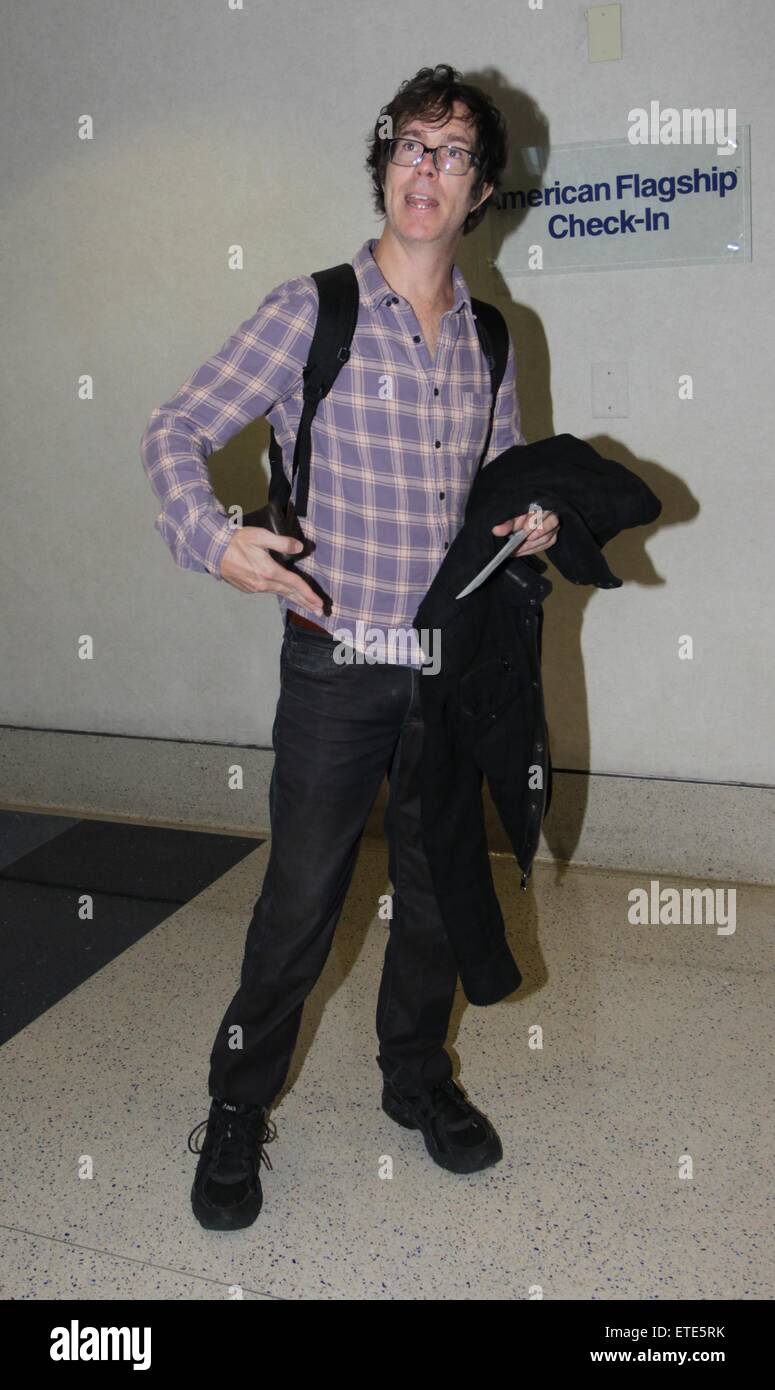 Singer Ben Folds departs from LAX airport in Los Angeles Featuring: Ben ...