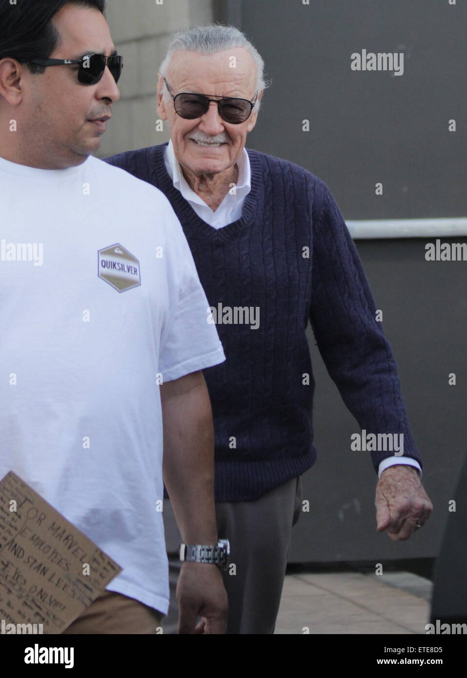 Stan Lee leaves Barnes & Noble bookstore at The Grove after his book ...