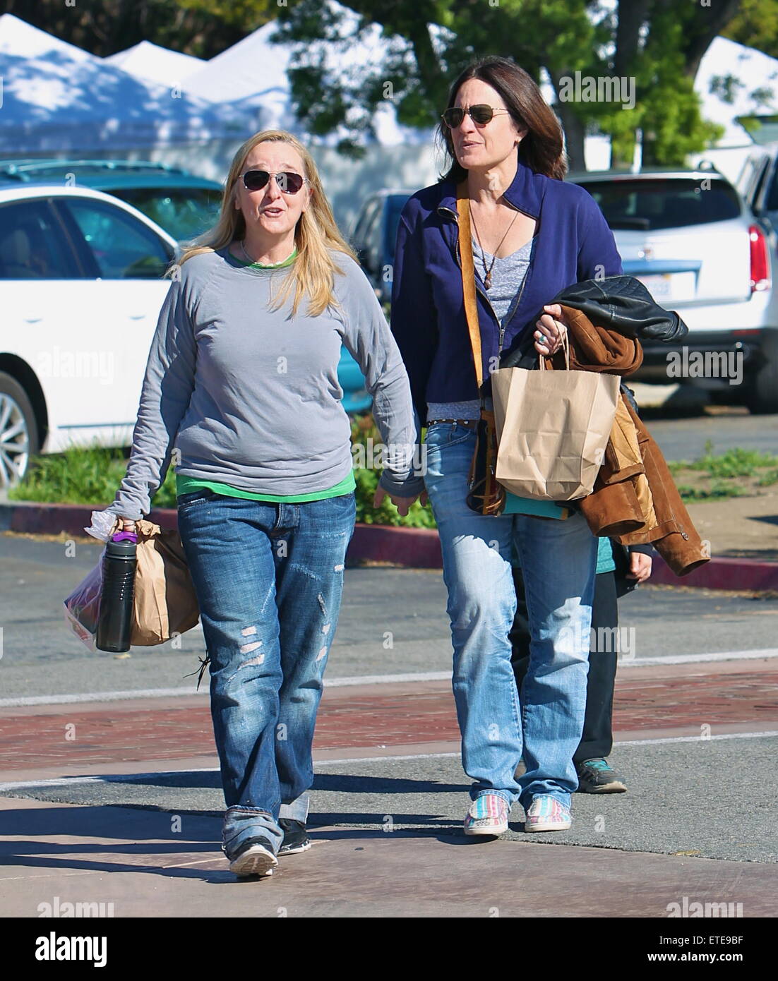 Melissa Etheridge and partner Linda Wallem spend the day at the Malibu ...