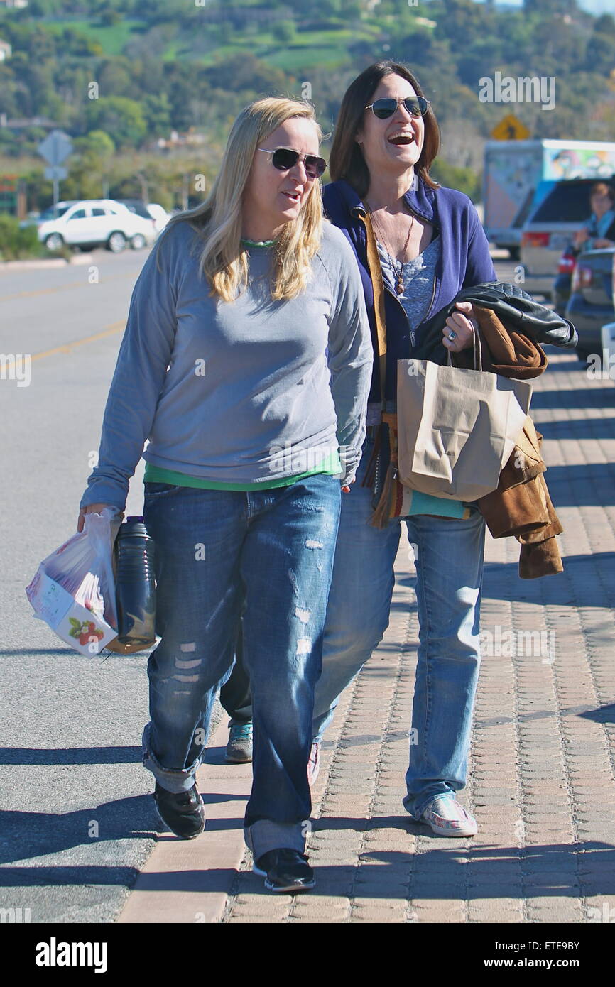Melissa Etheridge and partner Linda Wallem spend the day at the Malibu ...