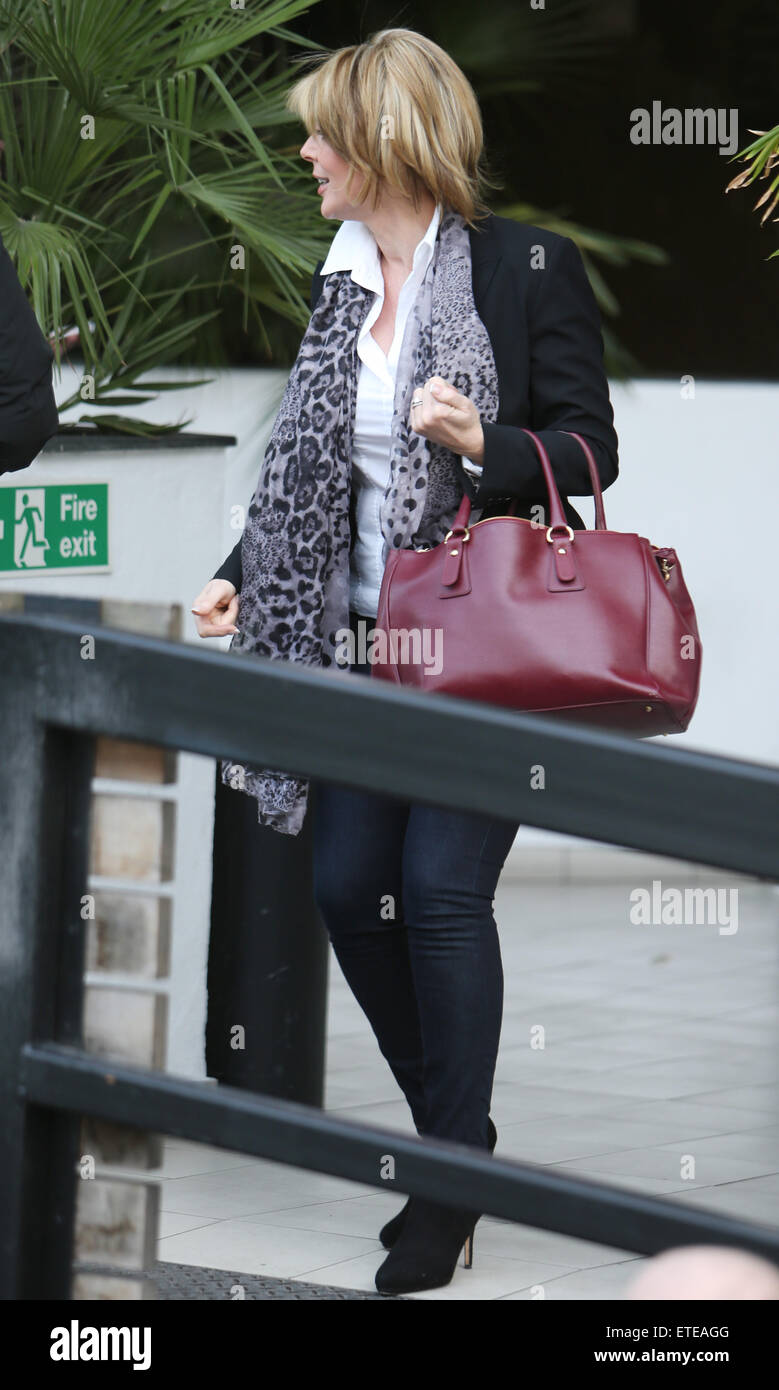 Ruth Langsford outside ITV Studios Featuring: Ruth Langsford Where ...