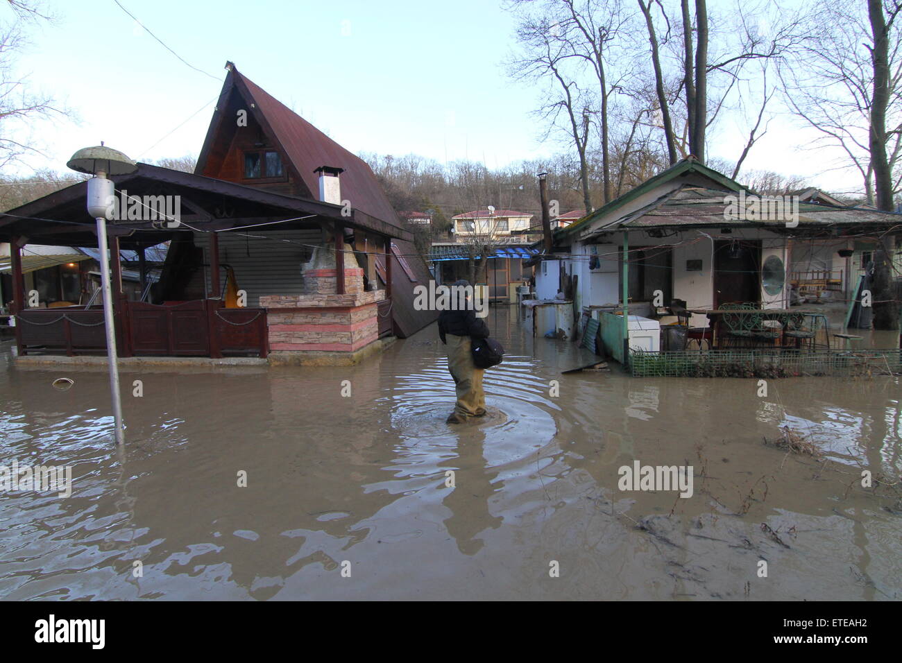 Homes are destroyed in the Bulgarian town of Kamchia after heavy rain ...