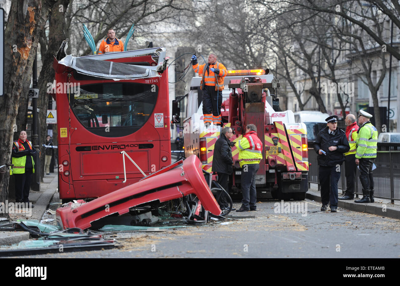 London Bus Roof Ripped off on Kingsway in Central London Featuring ...