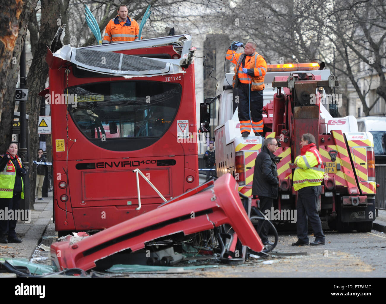 London Bus Roof Ripped off on Kingsway in Central London Featuring ...