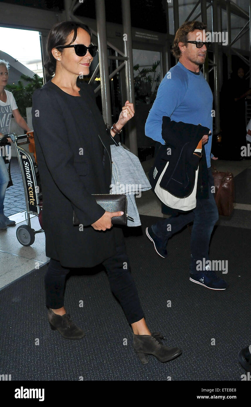Simon Baker, star of the CBS television series 'The Mentalist' arrives ...