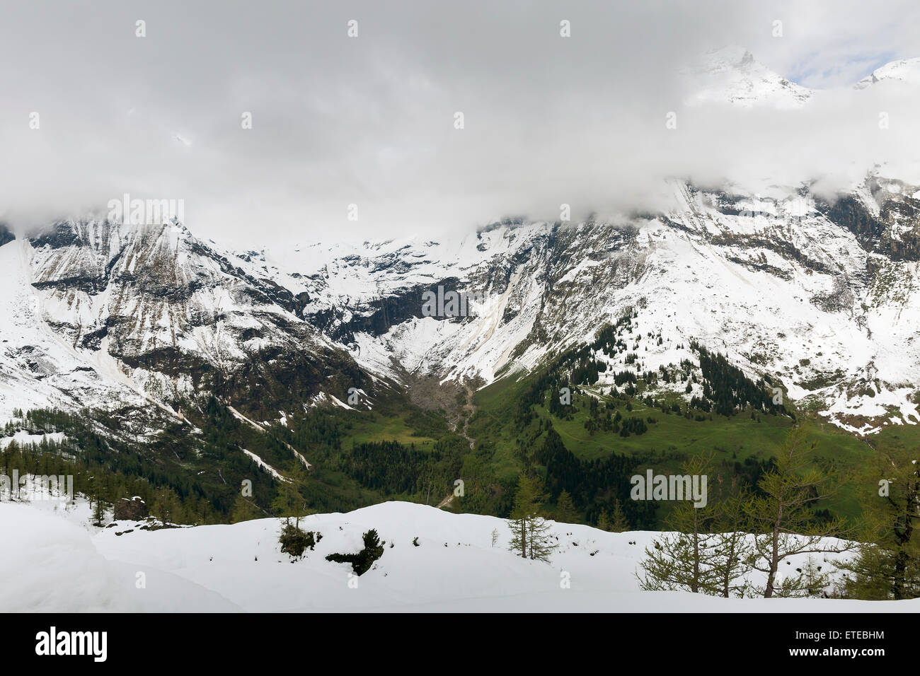 Austria snow landscape hi-res stock photography and images - Alamy