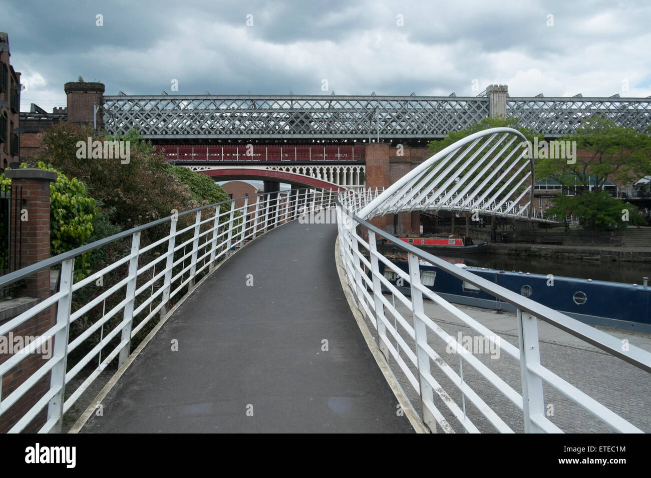 Bridge over the Castlefield Canals in Manchester, UK Stock Photo - Alamy