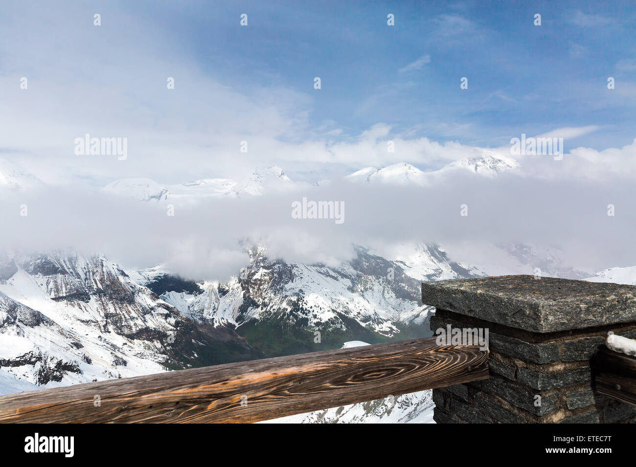 snow-capped Alps in Austria landscape Stock Photo - Alamy